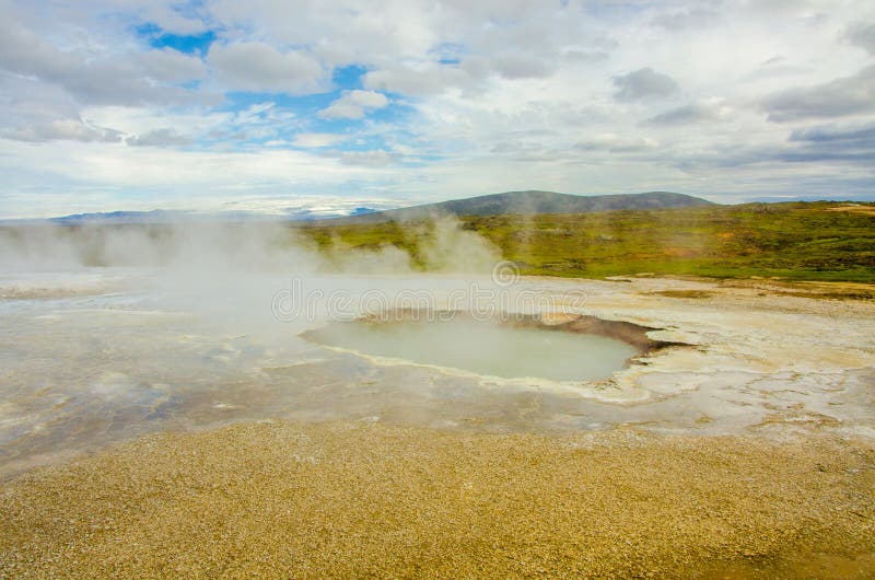 Hveravellir - Geothermal Hot Spring - Iceland Stock Photo - Image of ...