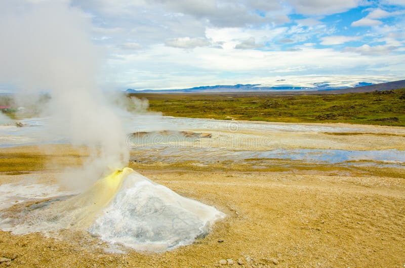 Hveravellir - Geothermal Hot Spring - Iceland Stock Image - Image of ...