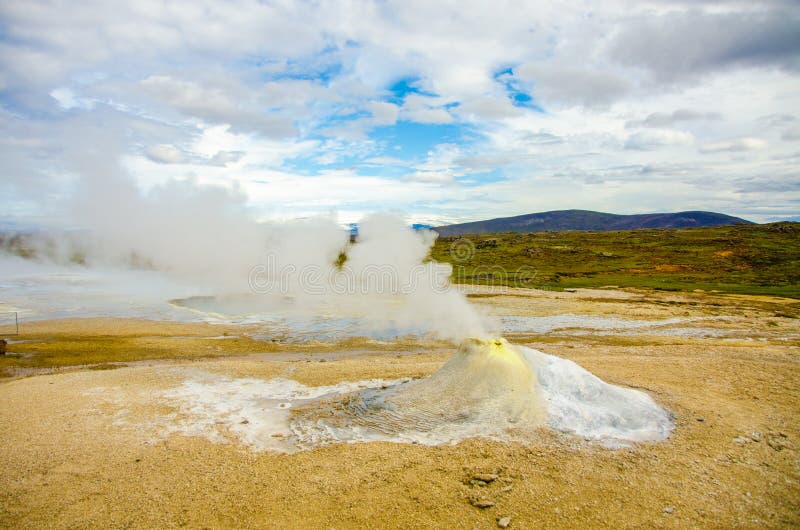 Hveravellir - Geothermal Hot Spring - Iceland Stock Image - Image of ...