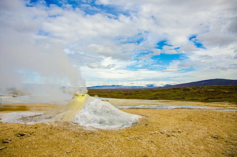 Hveravellir - Geothermal Hot Spring - Iceland Stock Photo - Image of ...