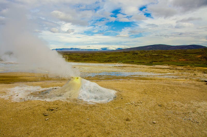 Hveravellir - Geothermal Hot Spring - Iceland Stock Image - Image of ...