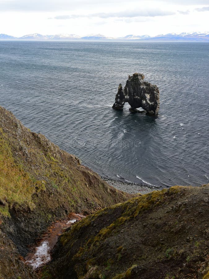 Hvitserkur Basalt Stack in Iceland Stock Photo - Image of shore ...