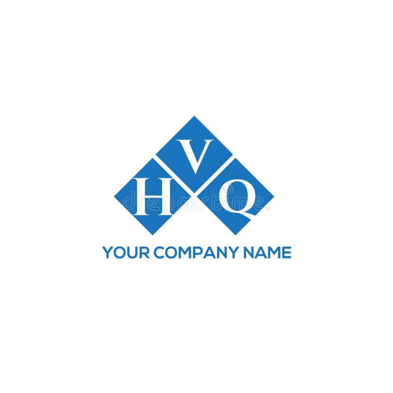 HVQ Letter Logo Design on White Background. HVQ Creative Initials ...
