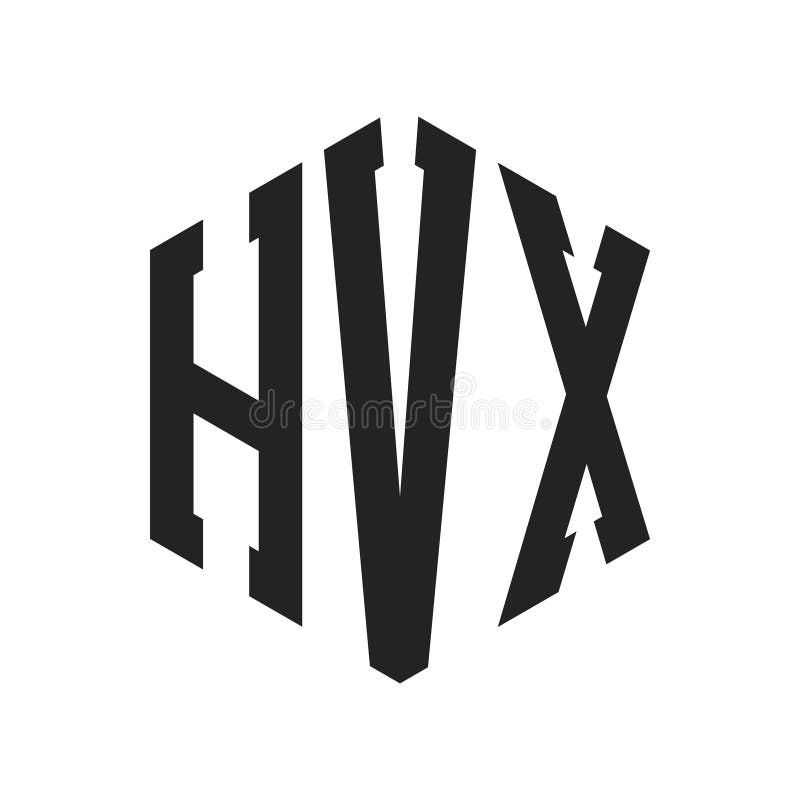 HVX Logo Design. Initial Letter HVX Monogram Logo Using Hexagon Shape ...