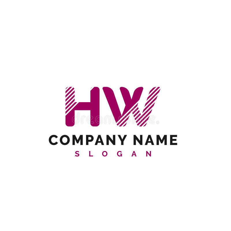 HW Letter Logo Design. HW Letter Logo Vector Illustration - Vector ...