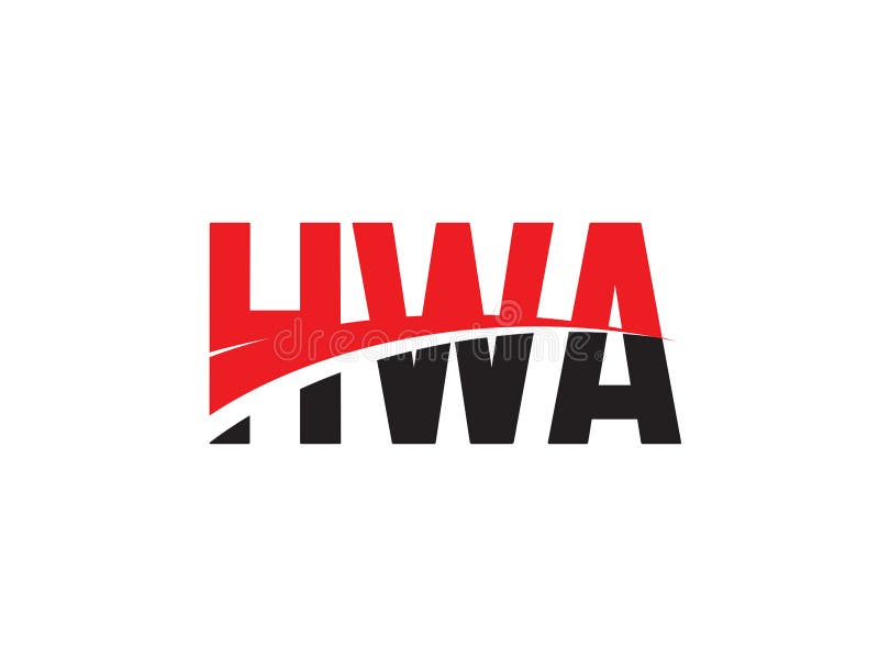 HWA Letter Initial Logo Design Vector Illustration Stock Vector ...