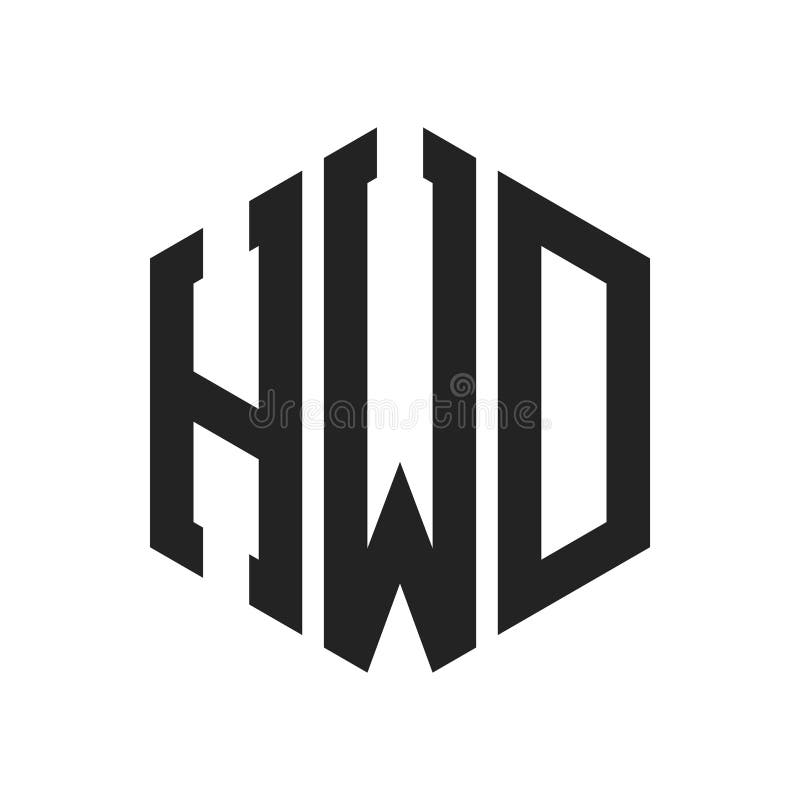 HWD Logo Design. Initial Letter HWD Monogram Logo Using Hexagon Shape ...