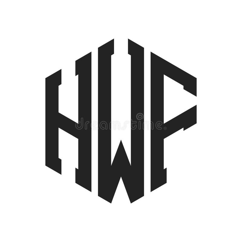 HWF Logo Design. Initial Letter HWF Monogram Logo Using Hexagon Shape ...