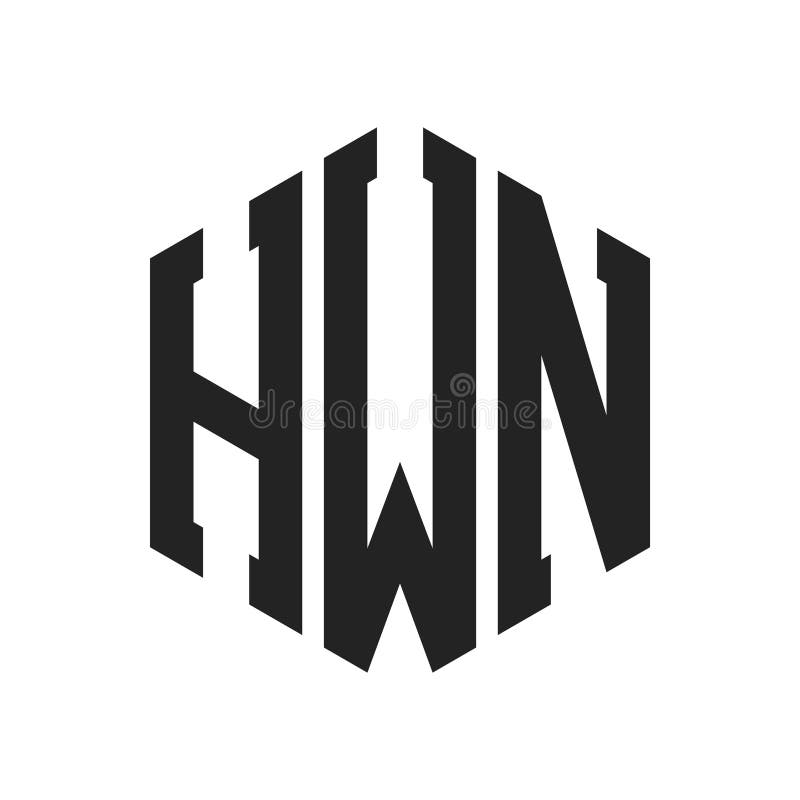 HWN Logo Design. Initial Letter HWN Monogram Logo Using Hexagon Shape ...