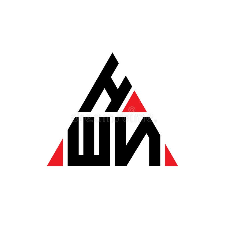 HWN Triangle Letter Logo Design with Triangle Shape. HWN Triangle Logo ...