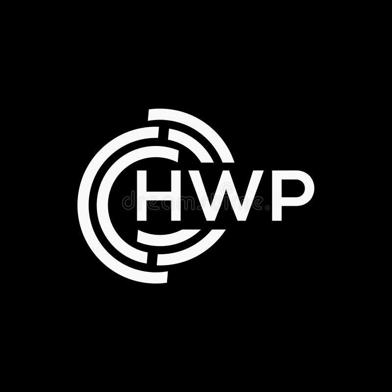 HWP Letter Logo Design on Black Background. HWP Creative Initials ...