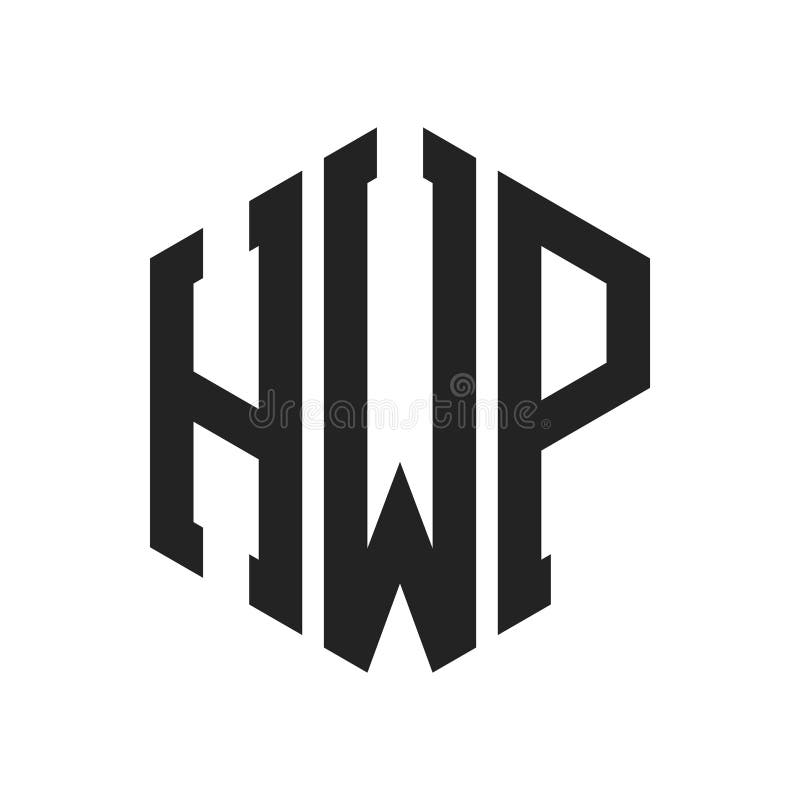 HWP Logo Design. Initial Letter HWP Monogram Logo Using Hexagon Shape ...