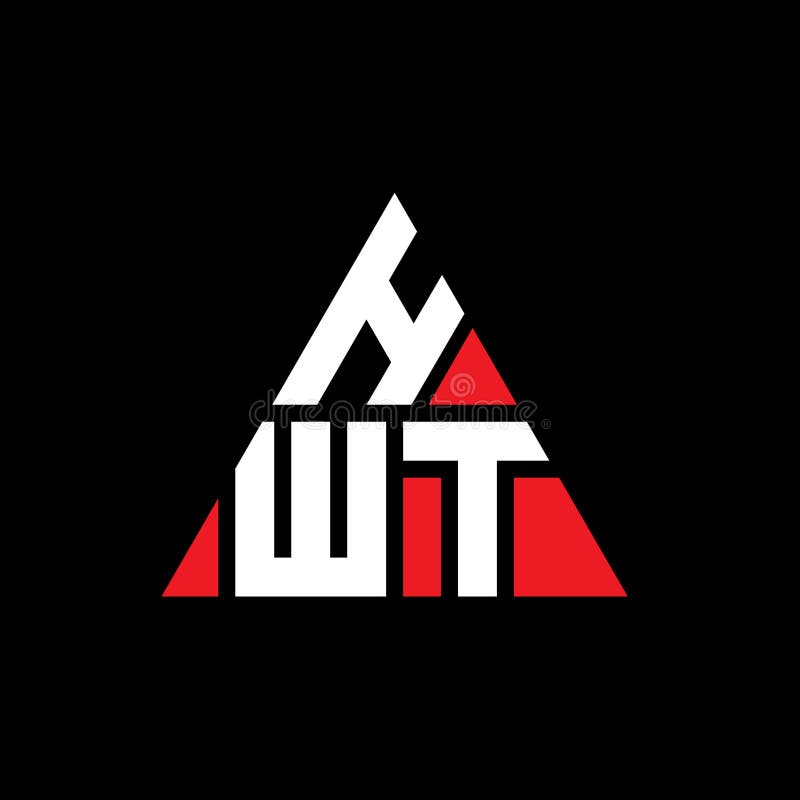 HWT Triangle Letter Logo Design with Triangle Shape. HWT Triangle Logo ...