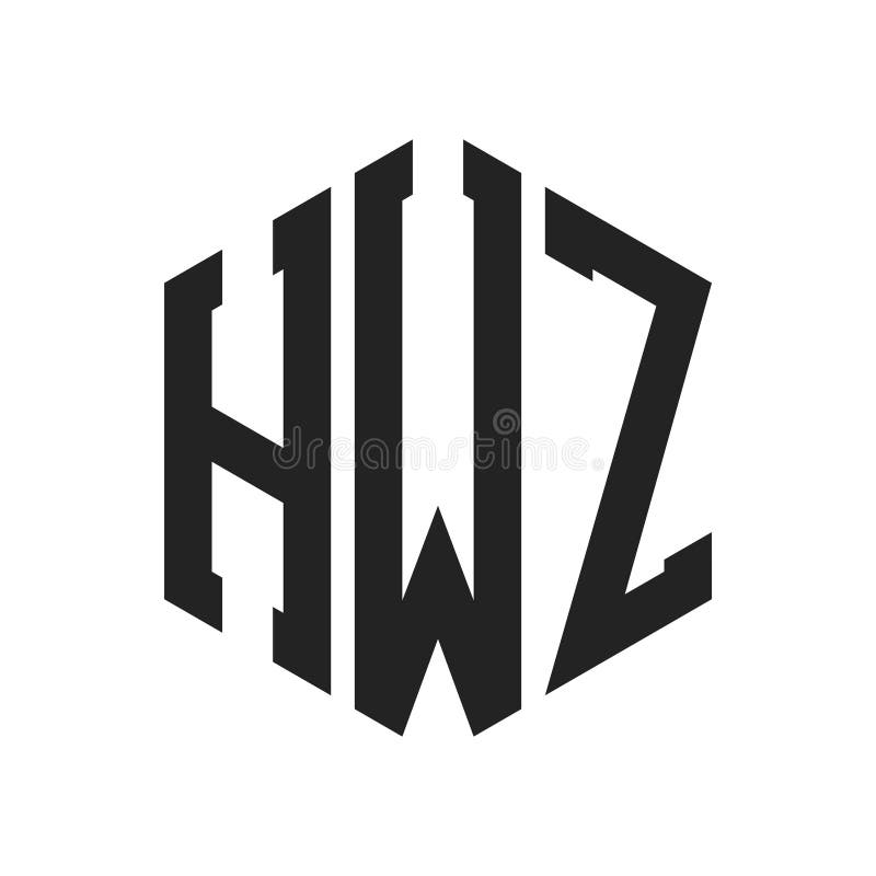 HWZ Logo Design. Initial Letter HWZ Monogram Logo Using Hexagon Shape ...
