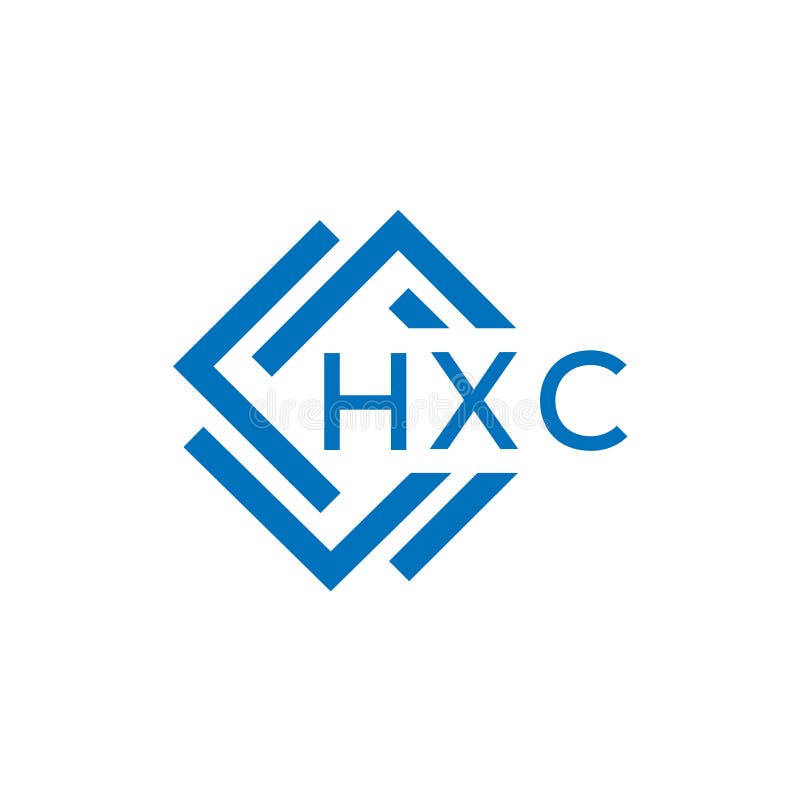 HXC Letter Logo Design on White Background. HXC Creative Circle Letter ...