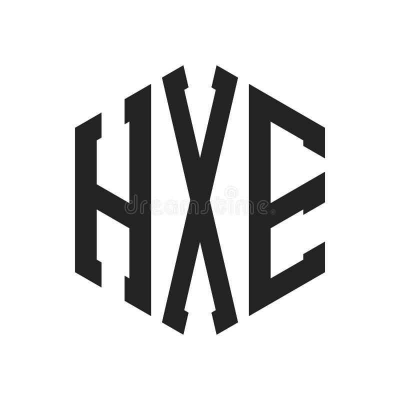 HXE Logo Design. Initial Letter HXE Monogram Logo Using Hexagon Shape ...