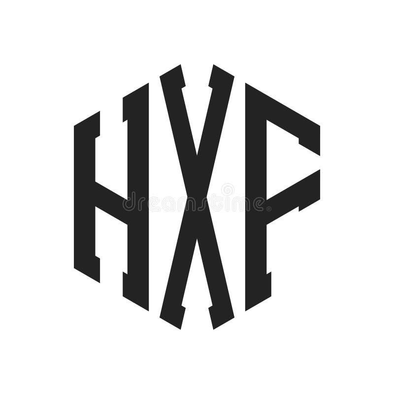 HXF Logo Design. Initial Letter HXF Monogram Logo Using Hexagon Shape ...