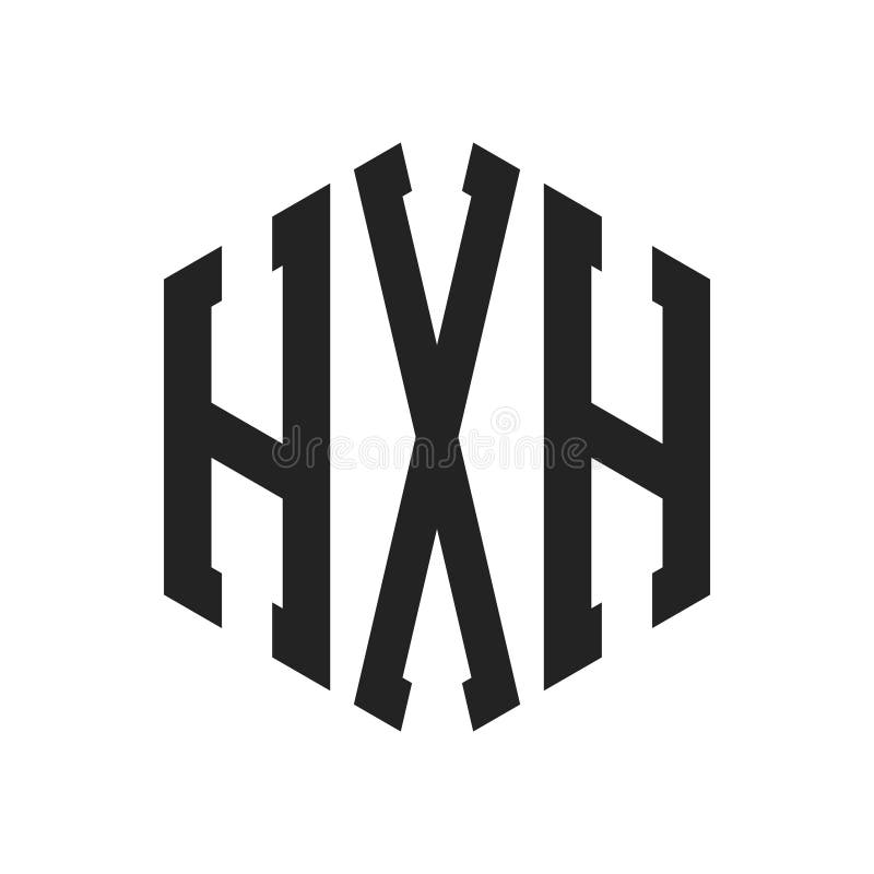 HXH Logo Design. Initial Letter HXH Monogram Logo Using Hexagon Shape ...