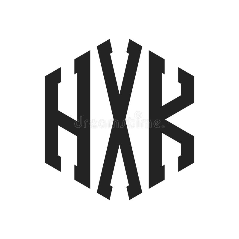 HXK Logo Design. Initial Letter HXK Monogram Logo Using Hexagon Shape ...