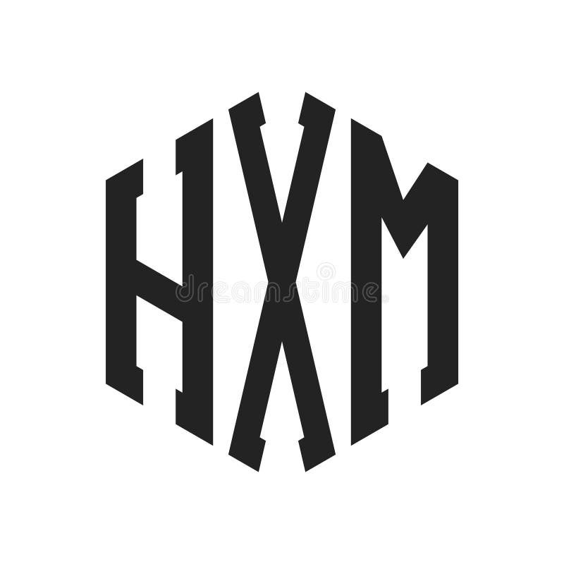 HXM Logo Design. Initial Letter HXM Monogram Logo Using Hexagon Shape ...
