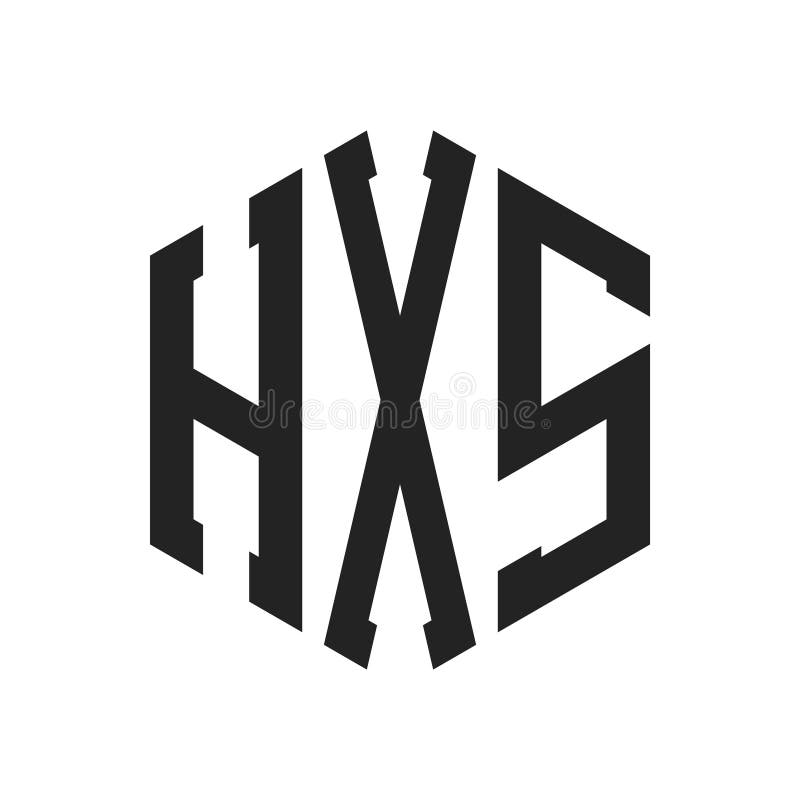 HXS Logo Design. Initial Letter HXS Monogram Logo Using Hexagon Shape ...