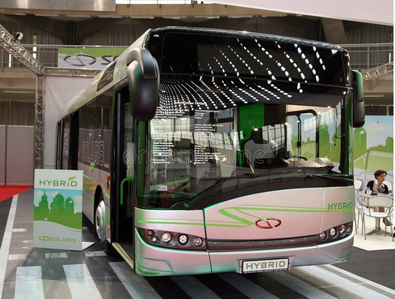 Green Electric Bus with Rechargeable Battery - Elecric Power Editorial ...