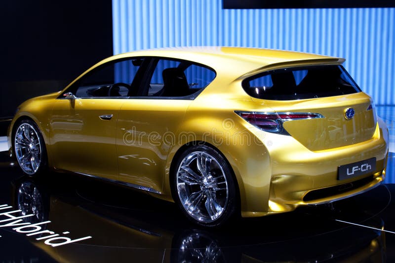 Red Lexus Hybrid editorial stock image. Image of vehicle - 41355134