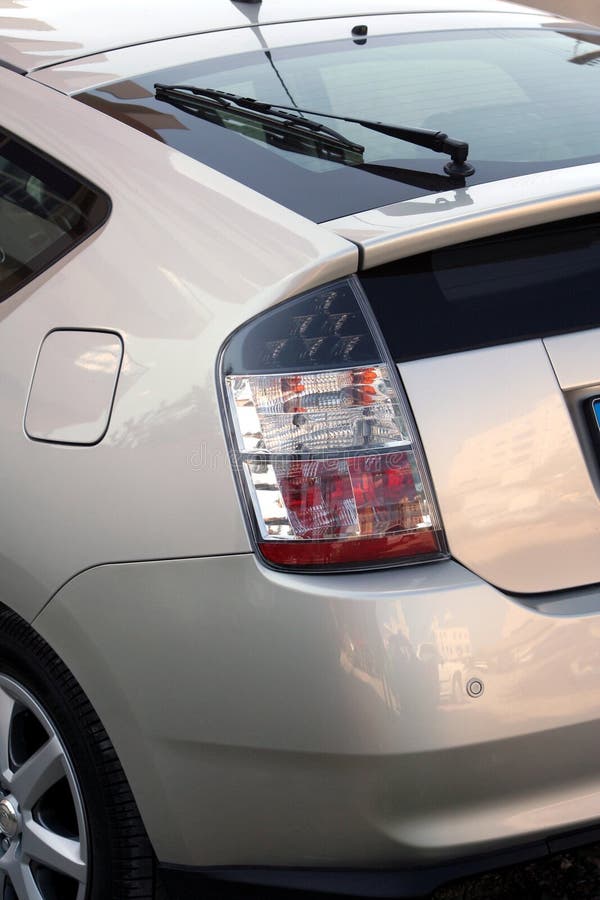 Hybrid car backside stock image. Image of transport, environment - 641539