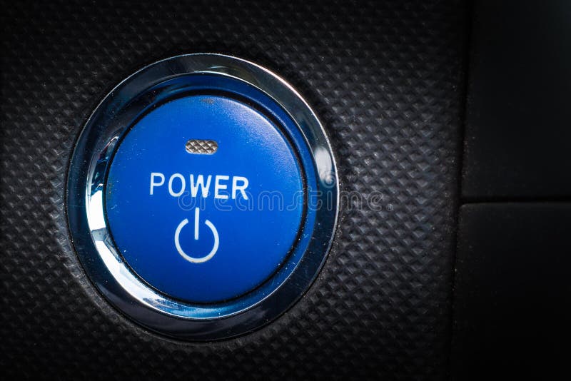 Eco Button in a Hybrid Car Switching Vehicle To Eco Mode To Save the ...