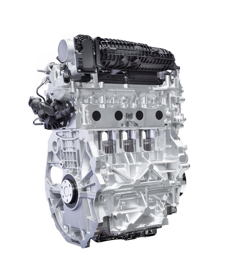 Modern Car Engine Cross Section Stock Photo - Image of cross, cylinder ...