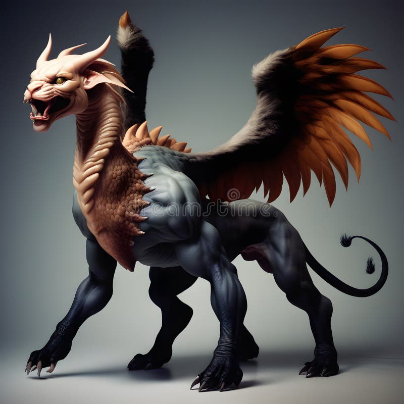 Hybrid Creatures, Ai-generatet Stock Illustration - Illustration of ...