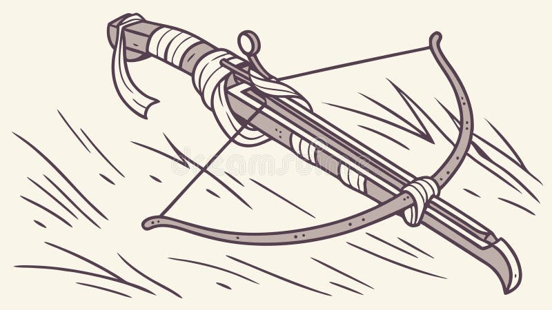 Hybrid Crossbow with a Sleek, Sharp Blade Attached. Vector Design ...