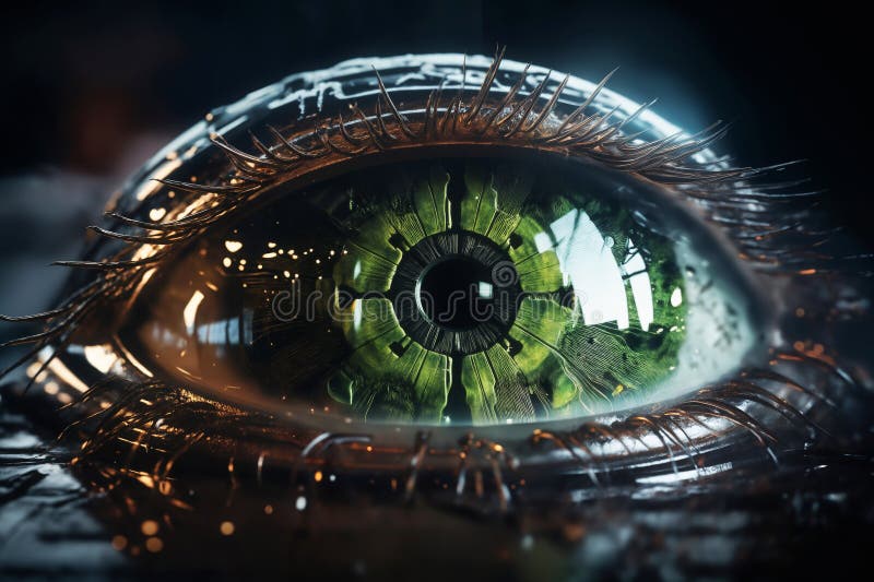 A Hybrid of a Digital Human Eye and a Lens on a Printed Circuit Board ...