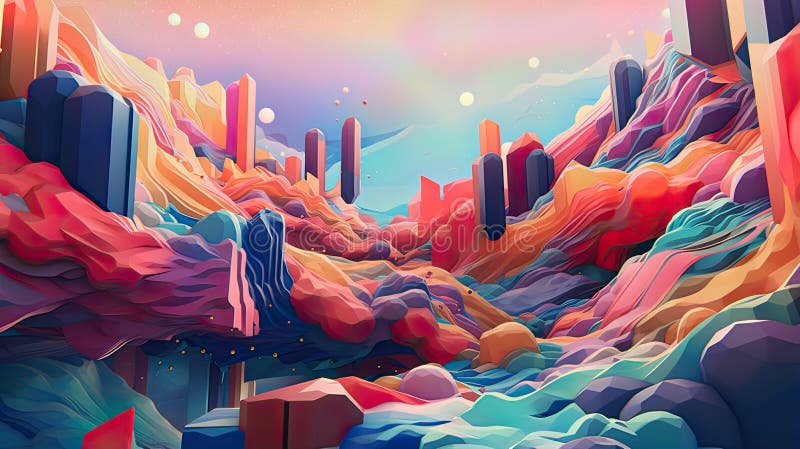 Hybrid Dimension Background Combining Elements of Nature and Technology ...