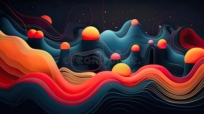 Hybrid Dimension Background Combining Elements of Nature and Technology ...