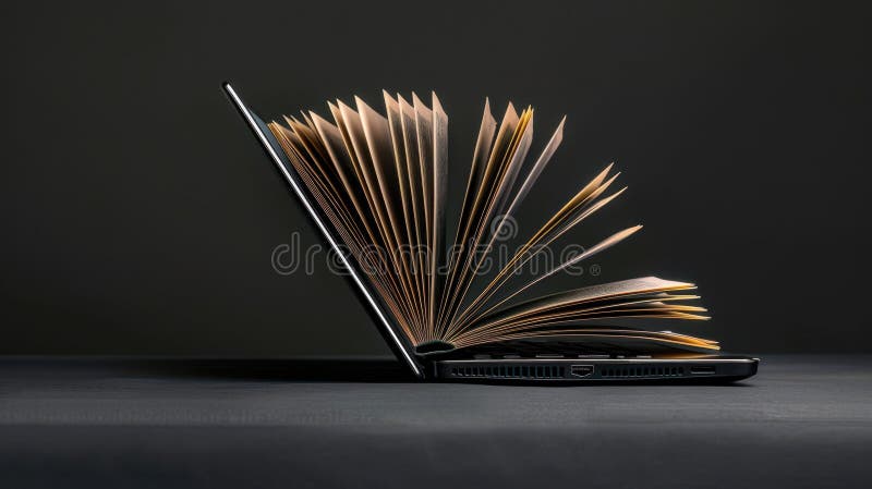 The Hybrid Laptop Book. AI Generated Stock Photo - Image of combination ...