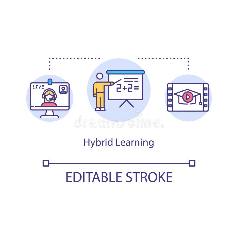 Blended Learning Icon Stock Illustrations – 368 Blended Learning Icon ...