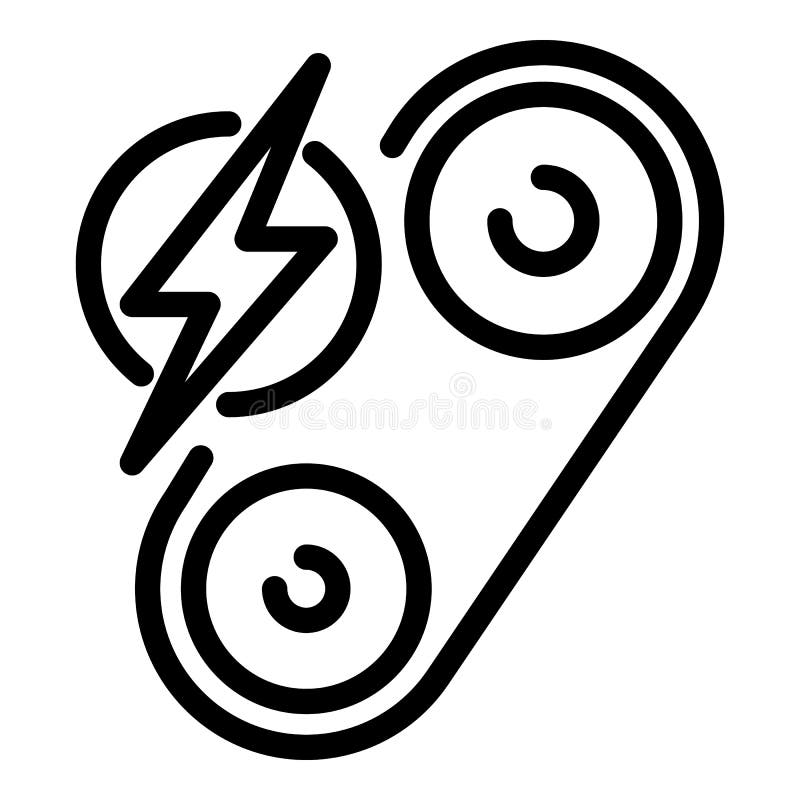 Hybrid Motor Icon, Outline Style Stock Vector - Illustration of ...