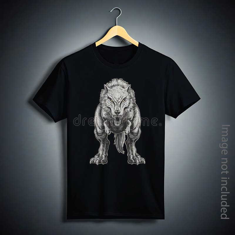 Hybrid of Wolf and T-Rex Imaginary Animal Vector Stock Vector ...