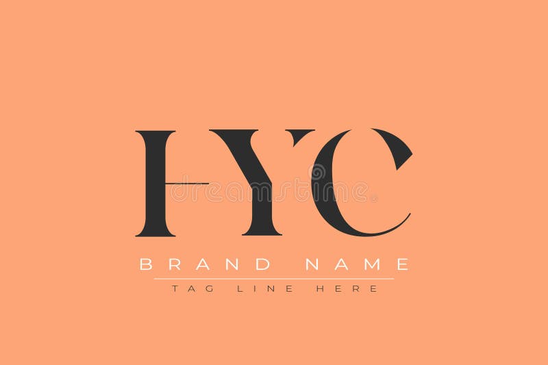 HYC Abstract Letter Logo Design Stock Vector - Illustration of business ...