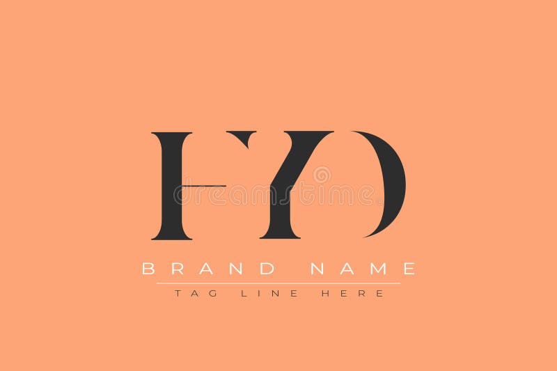 HYD Abstract Letter Logo Design Stock Vector - Illustration of letter ...