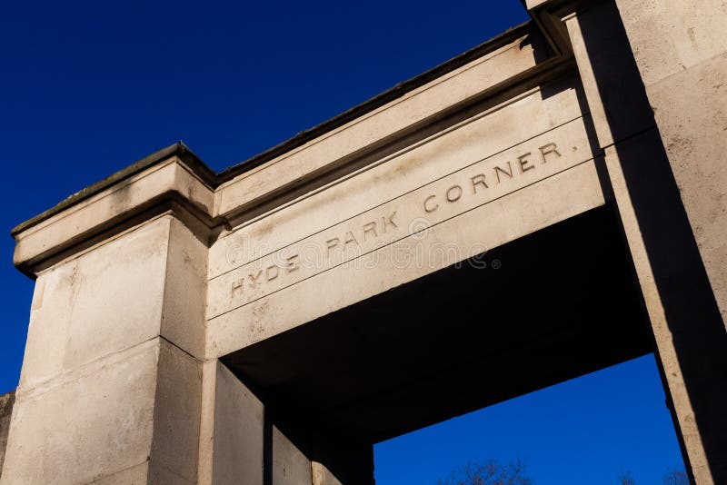 Hyde Park Corner Entrance on the Park Editorial Stock Image - Image of ...