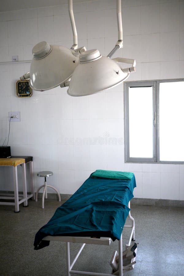 Hospital Operating Theatre with ECG Machine Stock Photo - Image of ...