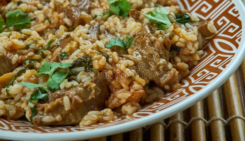 Hyderabadi-Hammelfleisch Tahari Stockbild - Bild von indien, mahlzeit ...