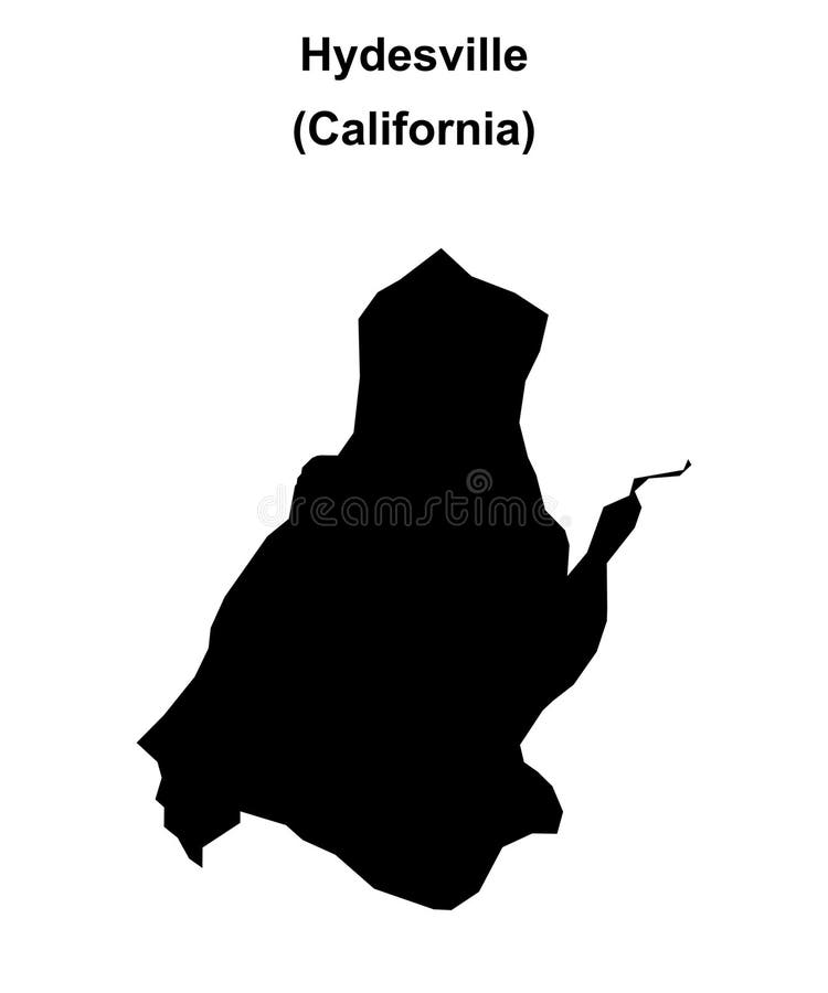 Hydesville Outline Map Stock Illustrations – 1 Hydesville Outline Map ...