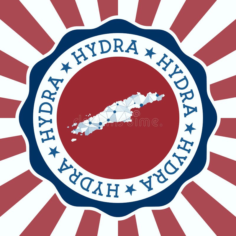 Hydra Badge. stock vector. Illustration of europe, community - 218927617