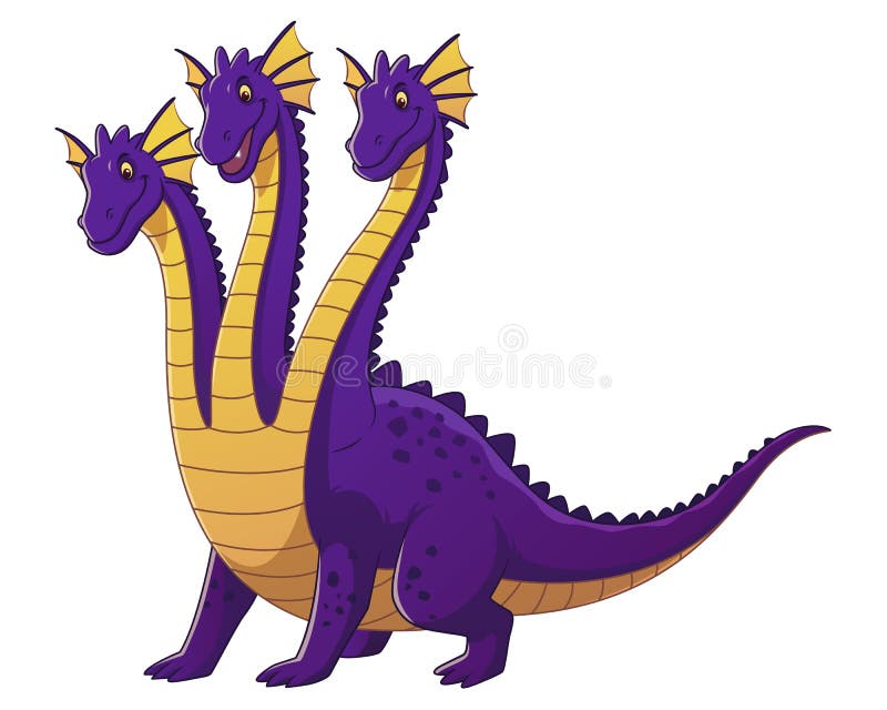 Hydra Cartoon Illustration Color Stock Illustration - Illustration of ...