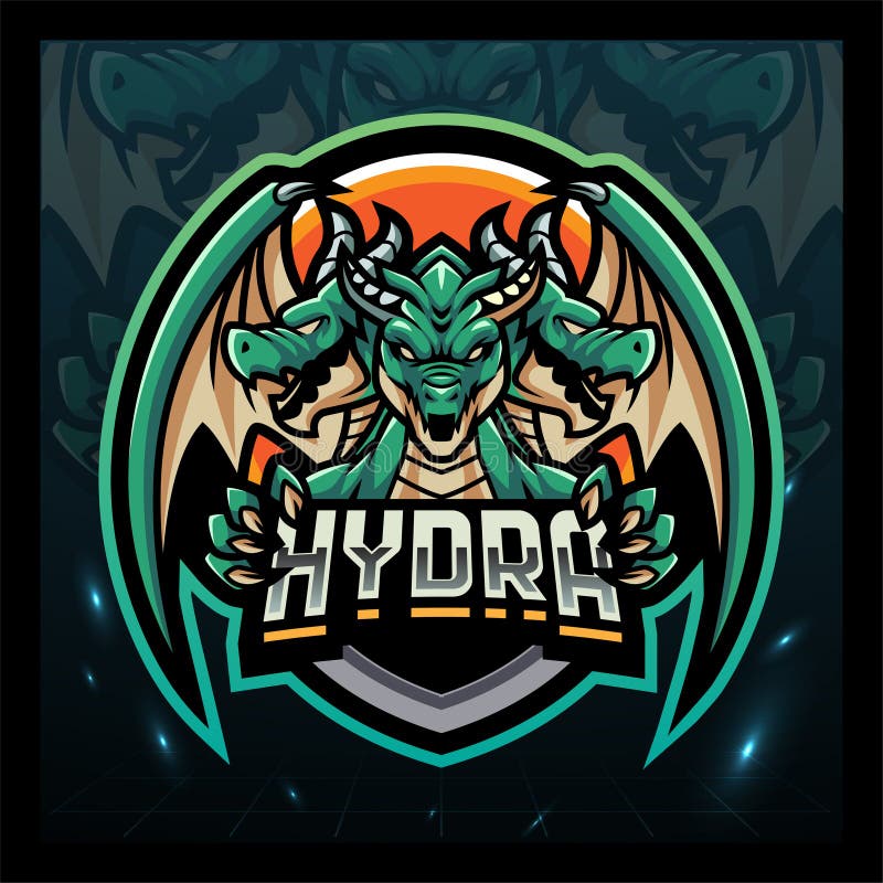 Hydra Dragon Esport Mascot Logo Design Stock Vector - Illustration of ...
