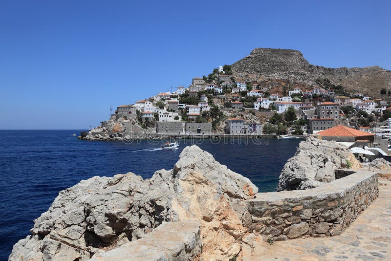 Beautiful Greek Islands - Hydra Stock Photo - Image of boat, greece ...