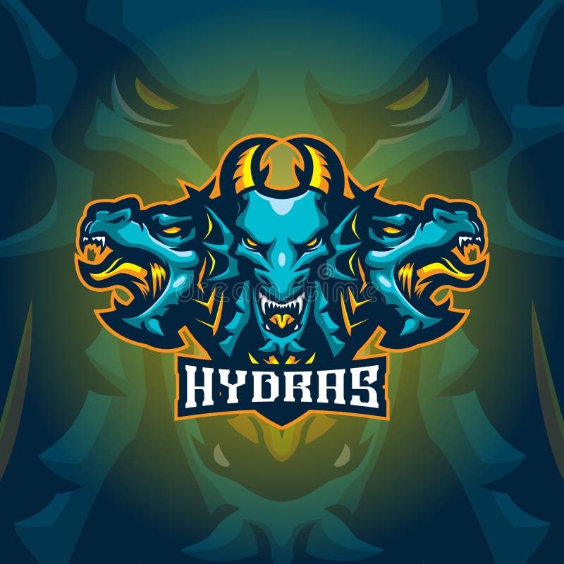 Hydra Mascot Logo Design Vector with Concept Style for Badge Emblem and ...